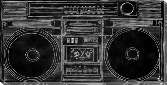 Super Deck BXX Boom Box Wrapped Canvas Giclee Print Wall Art ...