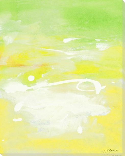Spring Green 4 Wrapped Canvas Giclee Print Wall Art | Modern Abstract ...