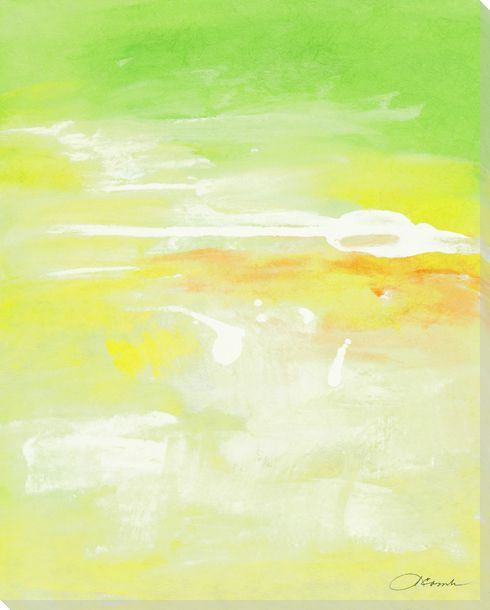Spring Green 3 Wrapped Canvas Giclee Print Wall Art | Contemporary ...