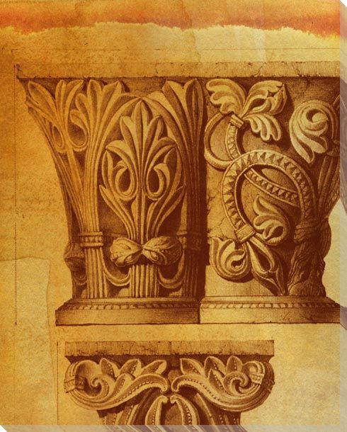 In the Garden Columns Wrapped Canvas Giclee Art Print Wall Art ...