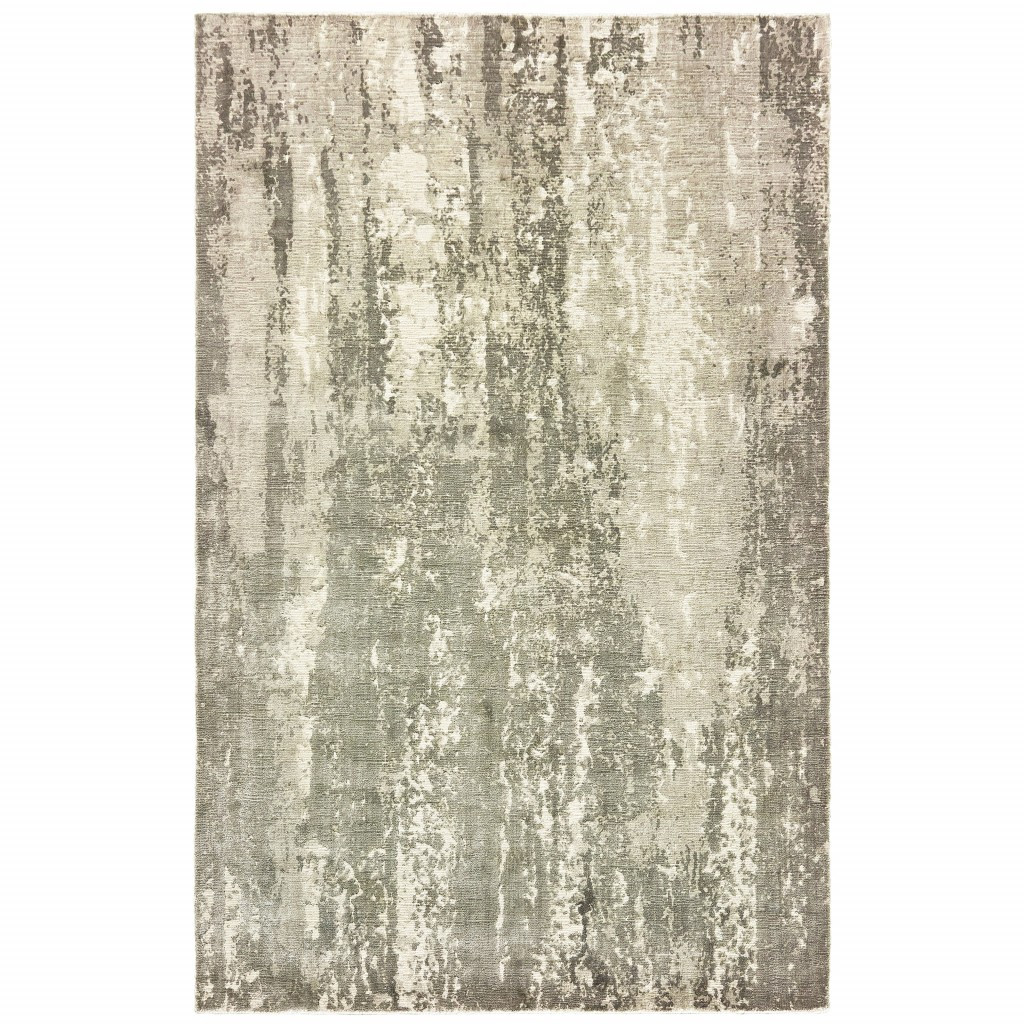 6' x 9' Blue and Gray Abstract Pattern Indoor Area Rug