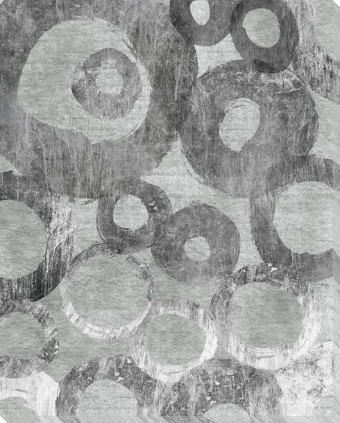 Abstract in Circles 1 Wrapped Canvas Giclee Print Wall Art | Abstract ...