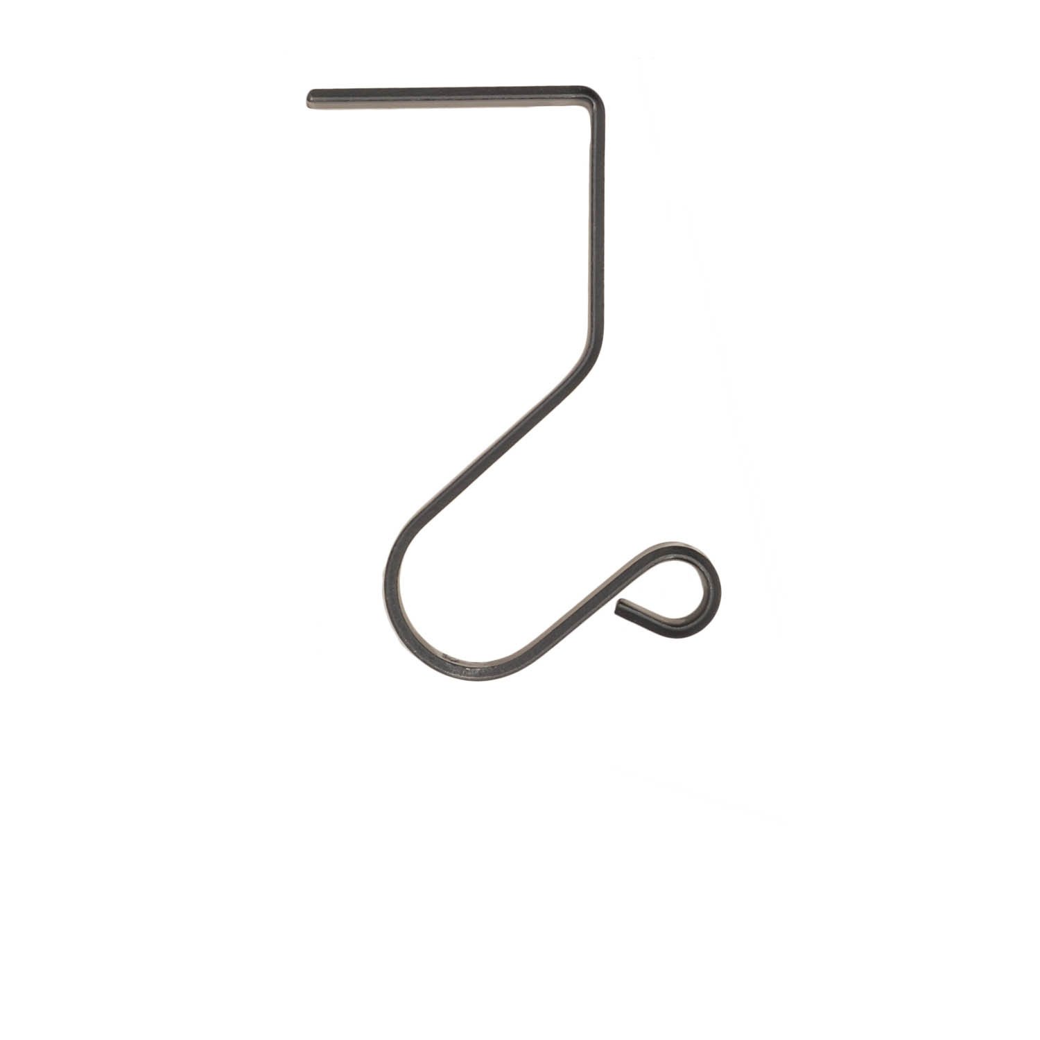 Wrought Iron Medium Forged S-Hooks, Set of 6 - Rustic Decor