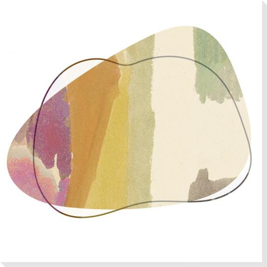 Organic Blob Shapes Set 4 Wrapped Canvas Giclee Art Print Wall Art ...