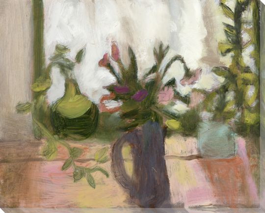 Pitcher of Flowers Wrapped Canvas Giclee Print Wall Art | Nature ...