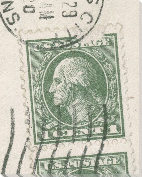 U.S. Postage Stamp-2 Cents Wrapped Canvas Giclee Print Wall Art ...