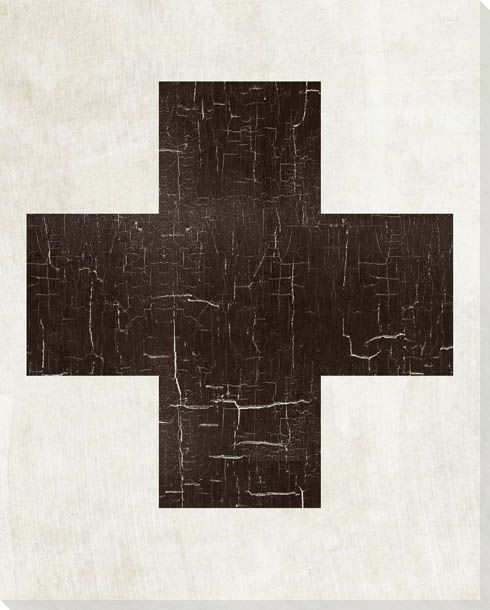 Bold Shapes Apostrophe Symbol Wrapped Canvas Giclee Print Wall Art ...