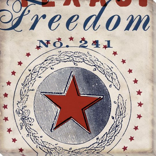 Freedom State Wrapped Canvas Giclee Print Wall Art | Heritage Pride ...