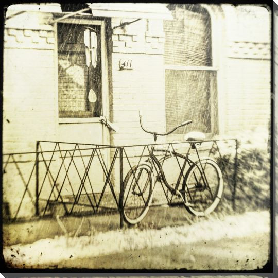 Boneshaker Bike Wrapped Canvas Giclee Print Wall Art - Wall Decor - Artwork