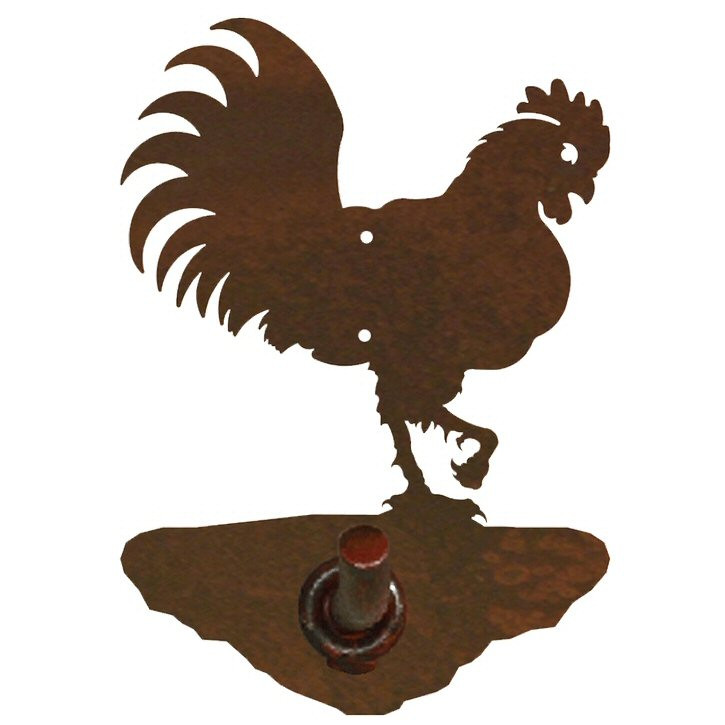 Rooster Metal Robe Hook | Farmhouse Rustic Hardware