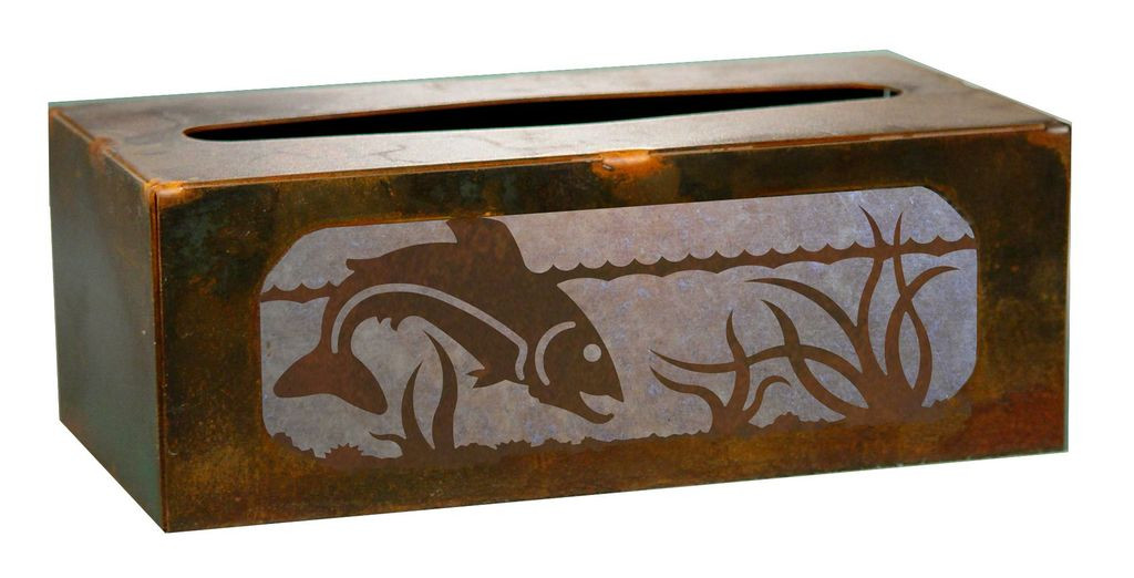 Classic Metal Flat Tissue Box Cover - Tissue Holder