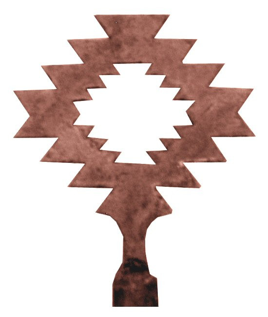Desert Diamond Metal Lamp Finial | Rustic Topper