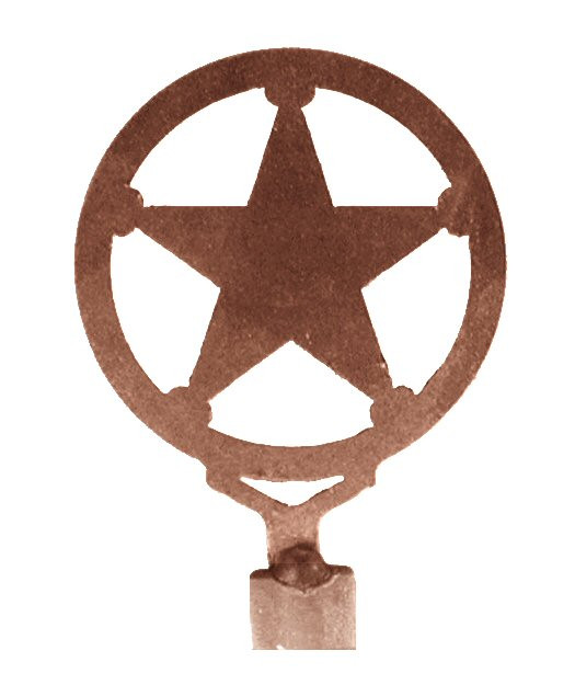 Texas Star Vertical Metal Welcome Sign - Rustic Outdoor Wall Decor