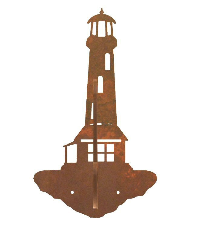 Lighthouse Double Metal Wall Hook | Nautical Coastal Lodge Accent