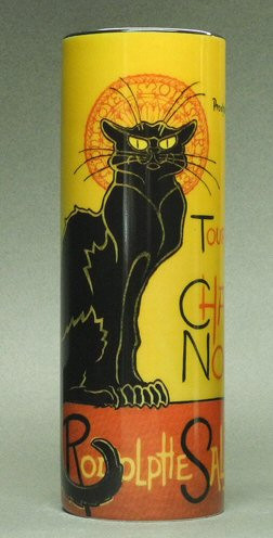 Le Chat Noir Black Cat Statue by Steinlen - Museum Art Reproduction