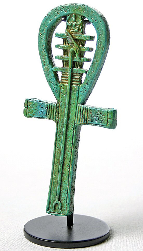 Ankh Djed Was Amulet Egyptian Statue - Museum Art Reproduction