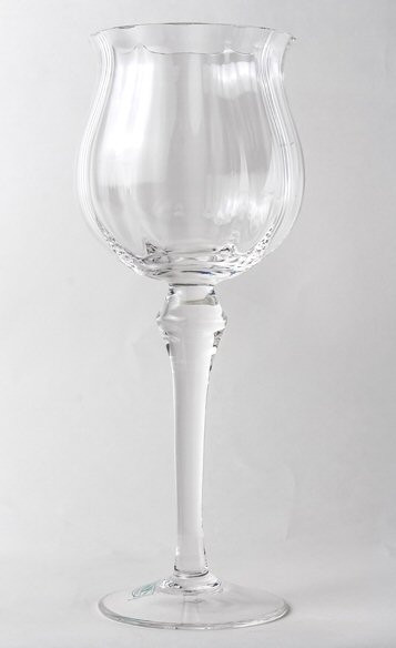 Cathy Romanian Crystal Optic Wine Goblet Glasses, Set of 4 - Stemware ...