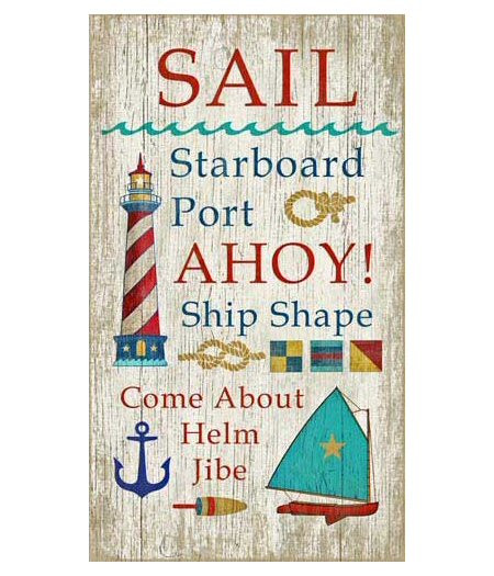Customizable Learn to Sail Vintage Style Wooden Sign - Personalized ...