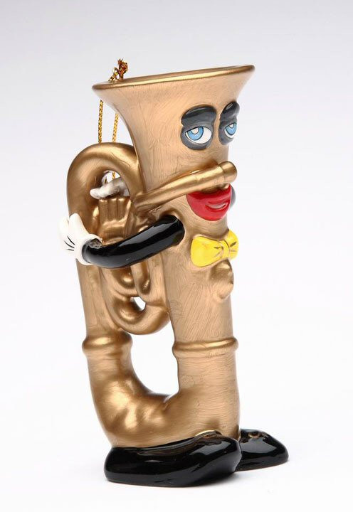 Musical Muse Tuba Christmas Tree Ornaments by Ed Sussman, Set of 4 ...