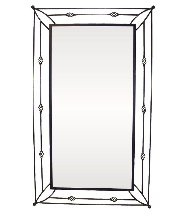 Dimension Metal Wall Mirror - Rustic Wall Decor