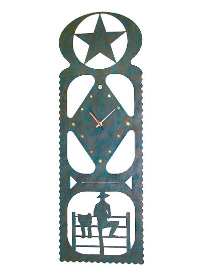 Choice Western Metal Wall Clock, 66 Designs - Rustic Wall Decor