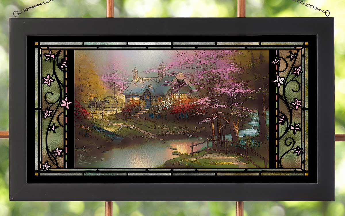 Stepping Stone Cottage Framed Glass Wall Art - Wall Decor - Wild Wings