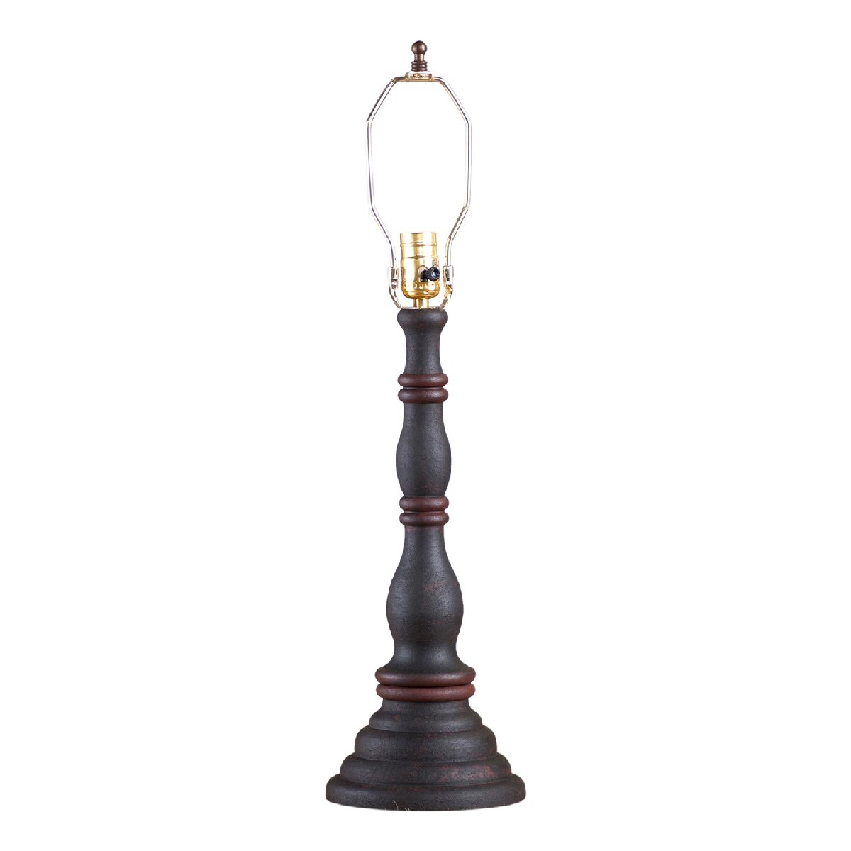 Hartford Black over Red with Red Stripe Davenport Table Lamp Base ...