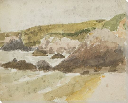 Muted Landscape 2 Wrapped Canvas Giclee Art Print Wall Art | Ocean Wall ...