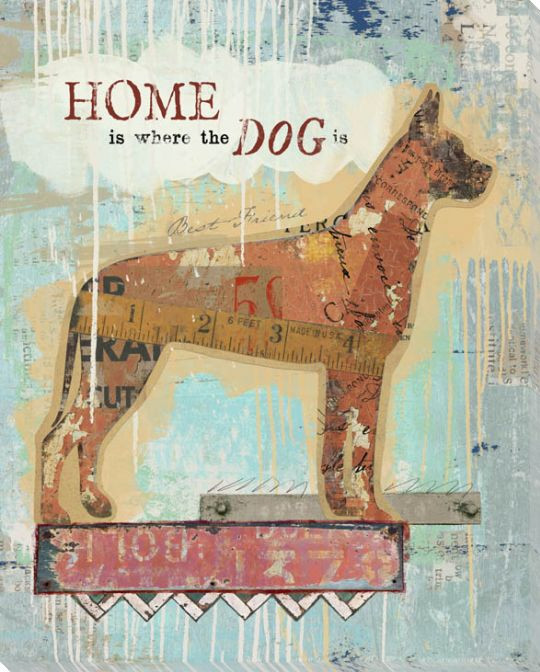 Boxer Dog Wrapped Canvas Giclee Print Wall Art - Wall Decor - Artwork