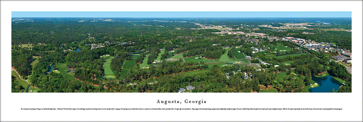 Augusta, Georgia Skyline Panoramic Wall Art Print | Panorama Cityscape ...