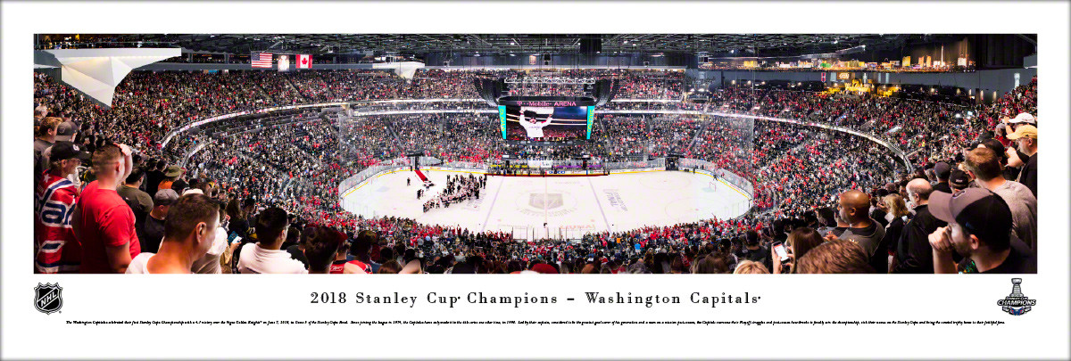 2018 Stanley Cup Champions Washington Capitals Panoramic Wall Art Print ...