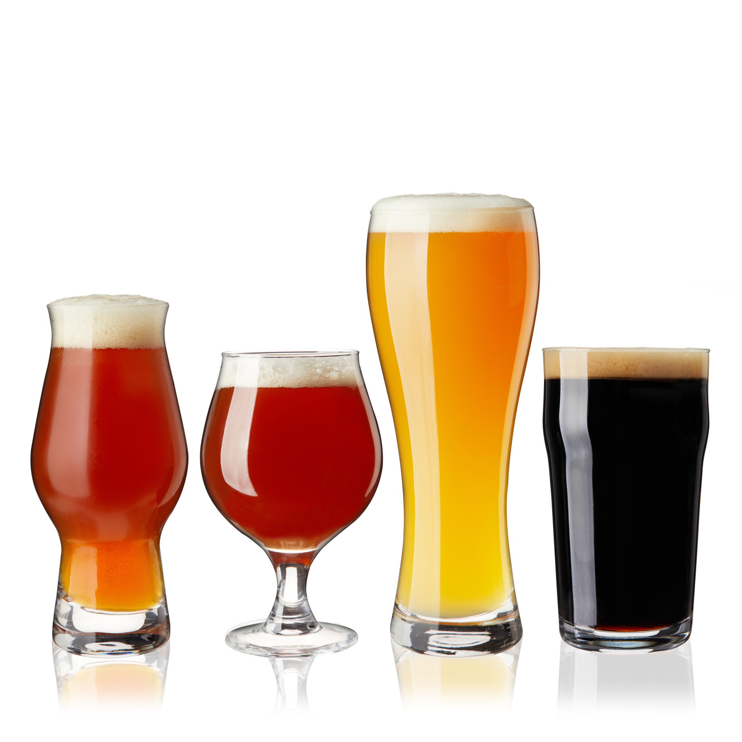 Wheat Beer Glasses By True Set Of 4 Drinkware
