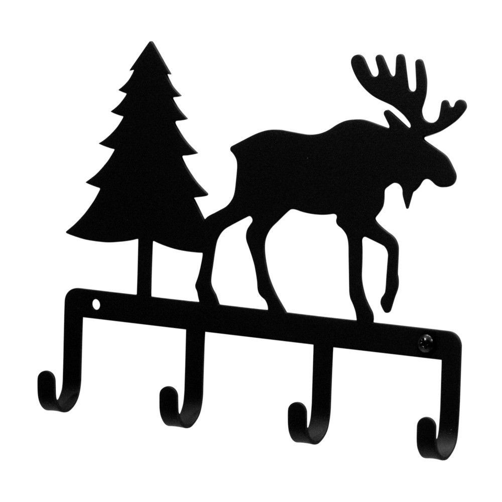 Pine Tree Forest Metal Wall Key Rack | Woodland Lodge Key Rack