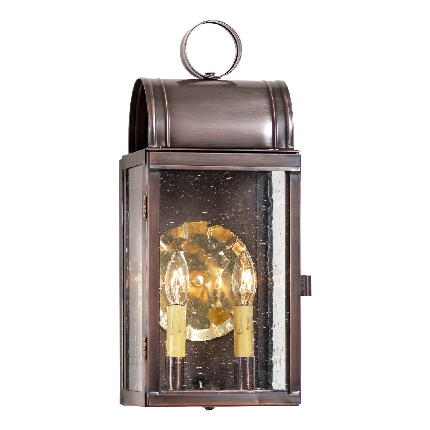 Small Barn Outdoor Wall Light in Solid Antique Copper - 1 Light ...