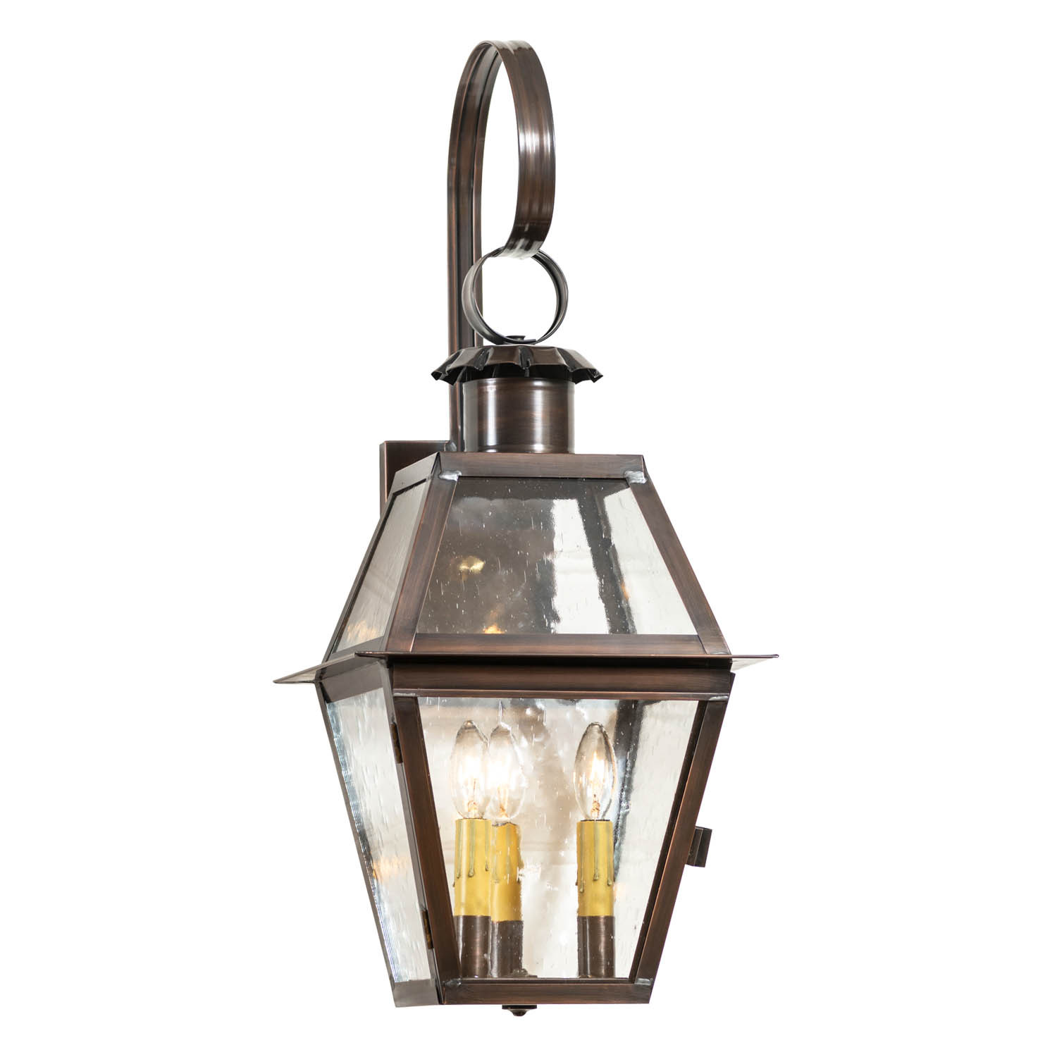 Small Barn Outdoor Wall Light in Solid Antique Copper - 1 Light ...