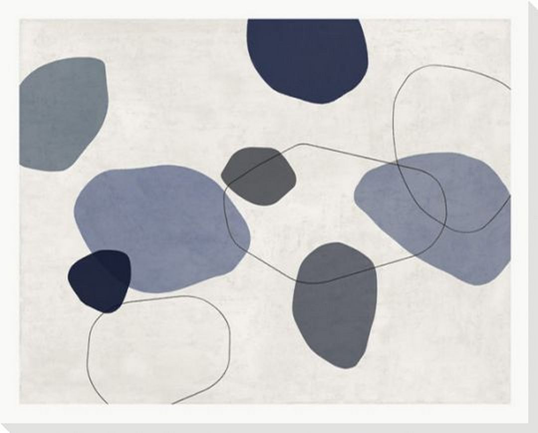 River Stones VI Wrapped Canvas Giclee Art Print Wall Art | Contemporary ...