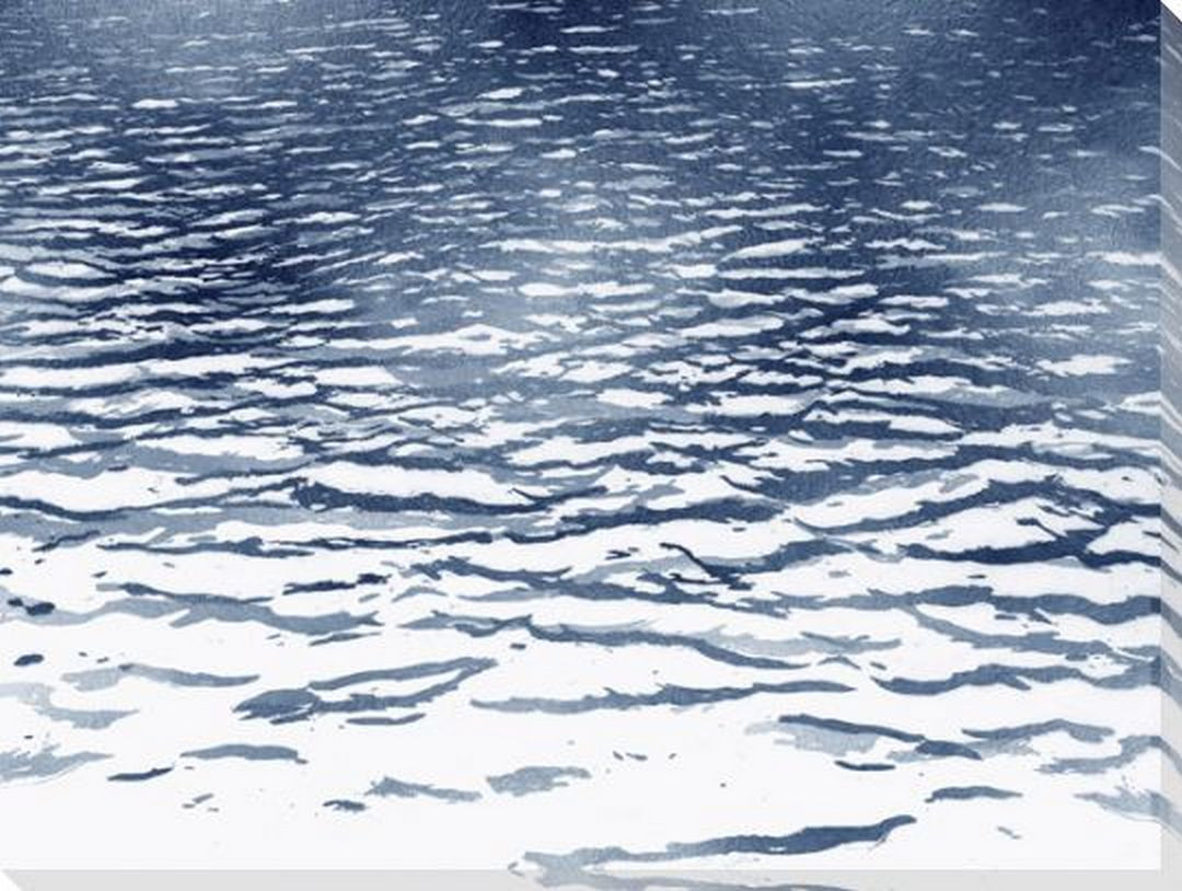 Ripple Wrapped Canvas Giclee Print Wall Art | Abstract Home Wall Decor