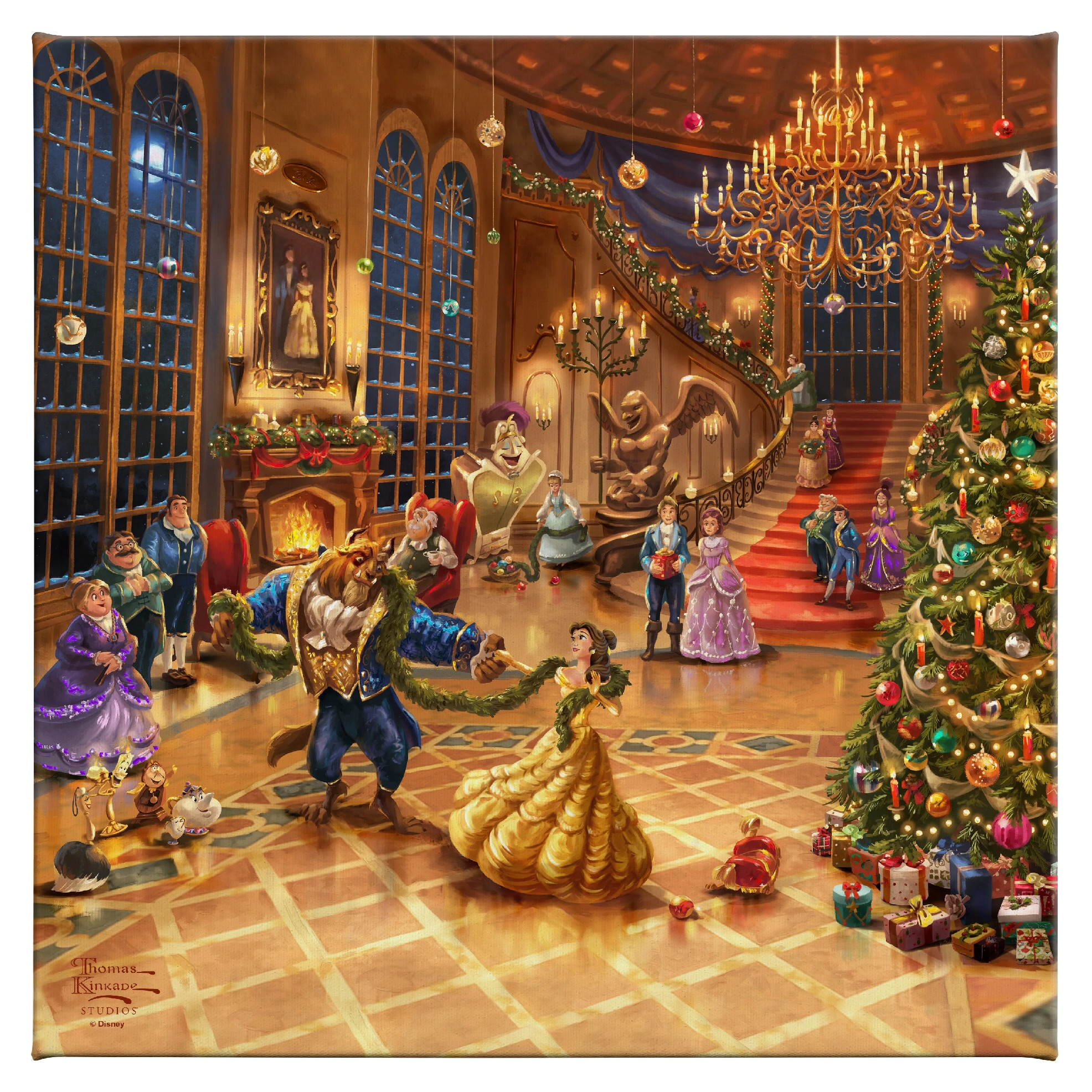 14" x 14" Disney The Little Mermaid Celebration of Love Wrapped Canvas ...