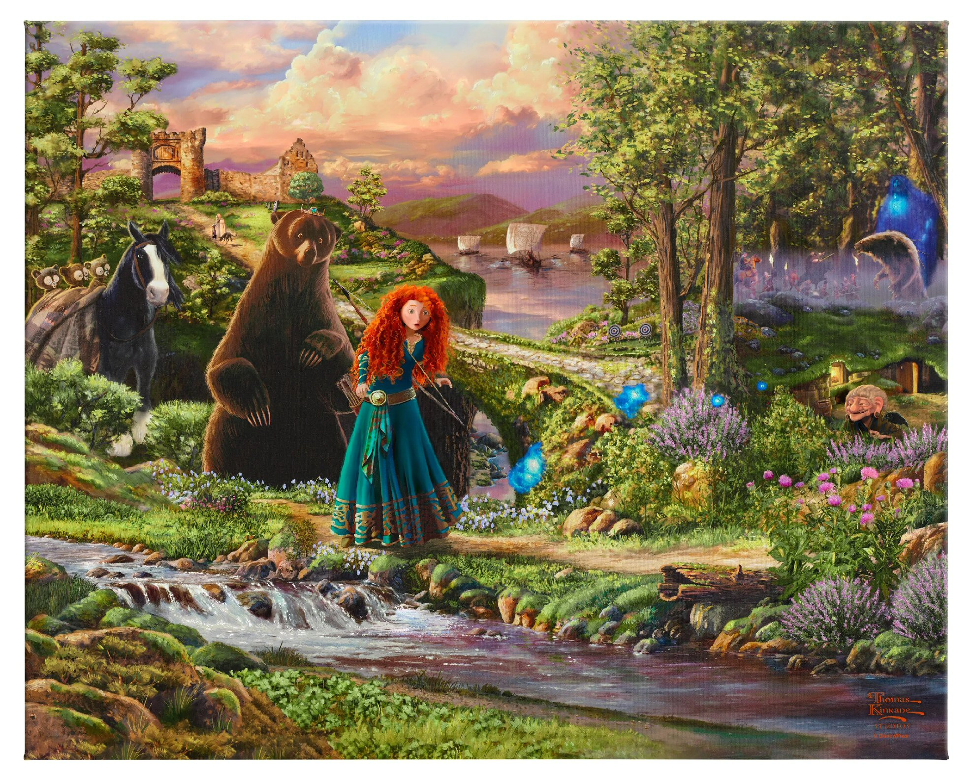 24" x 30" Disney/Pixar Brave Wrapped Canvas Wall Art - Wall Decor