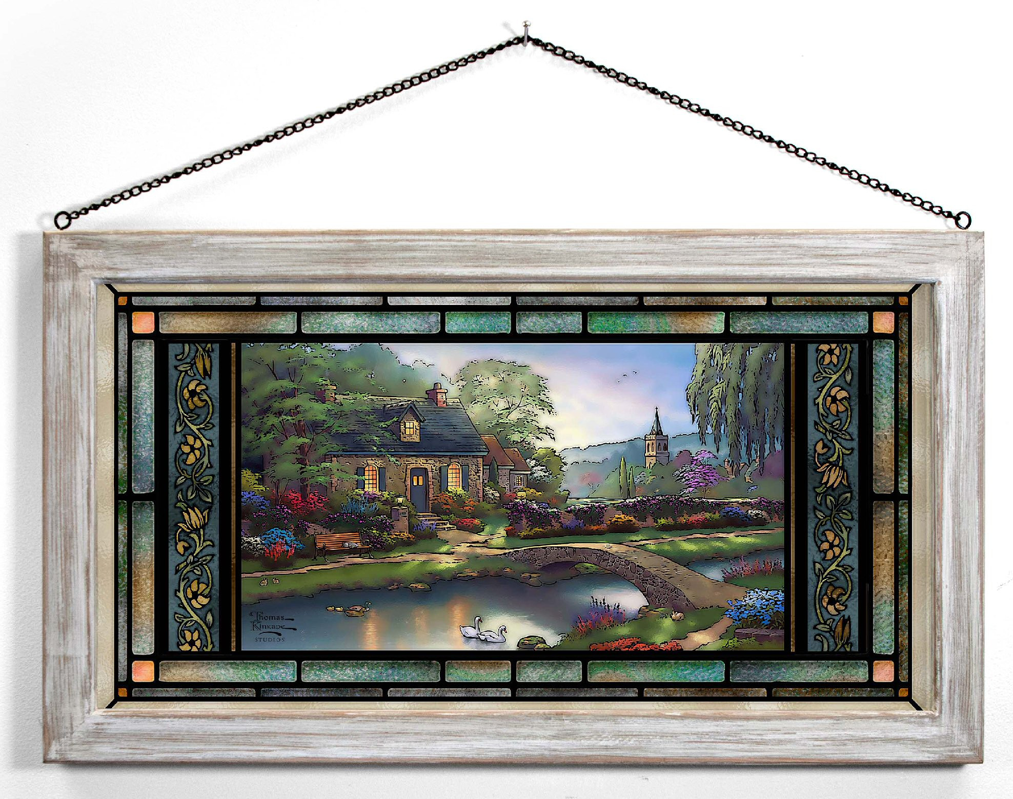 Nanette's Cottage Framed Glass Wall Art - Wall Decor - Wild Wings
