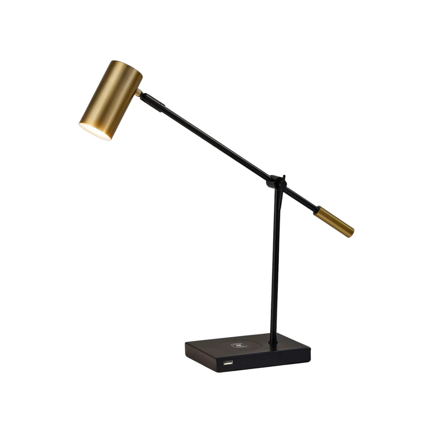 Tech Savvy Black Metal Led Charging Desk Lamp - Lighting