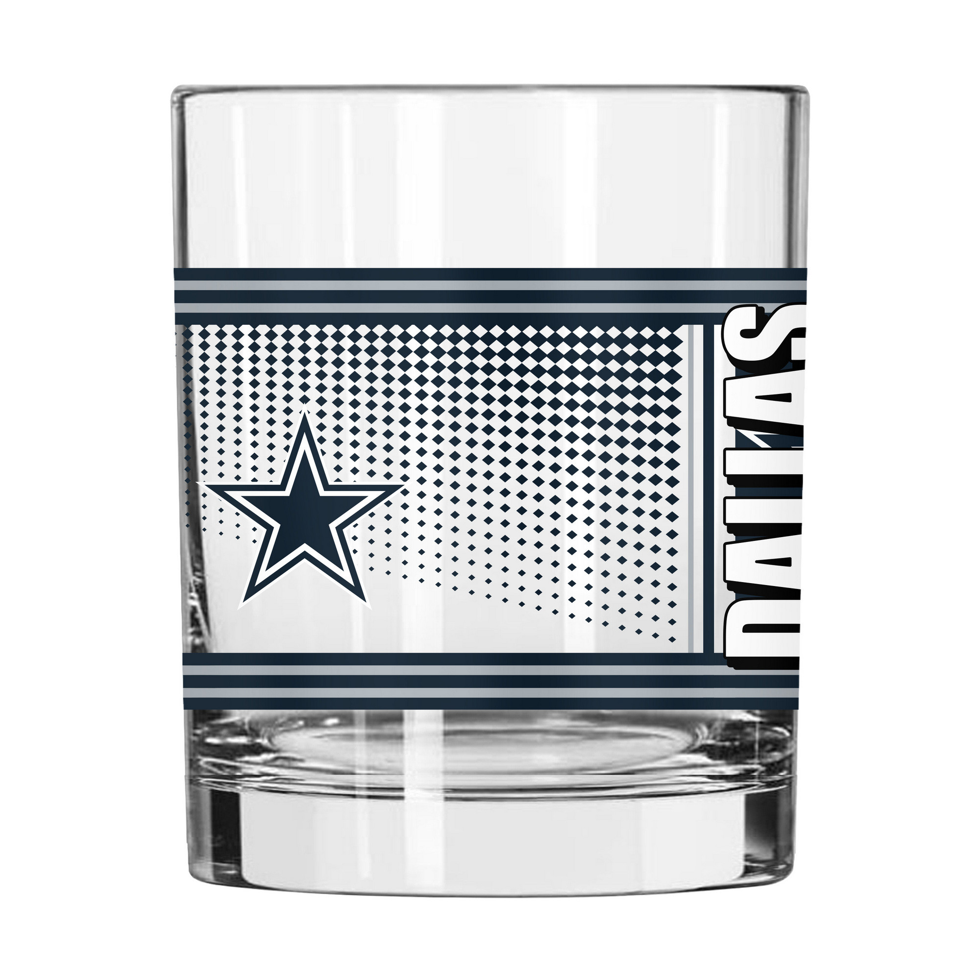 Dallas Cowboys 14oz Hero DOF Rocks Glass | Official NFL Team Drinkware