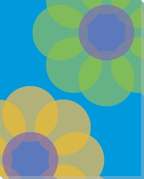 Hydrangea Blue Flower Wrapped Canvas Giclee Print Wall Art - Wall Decor ...