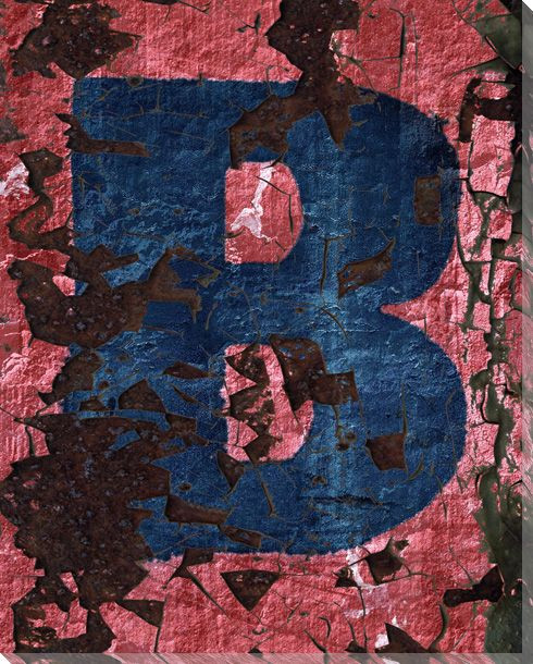 Colorful Letter B Wrapped Canvas Giclee Print Wall Art | Alphabet Wall ...