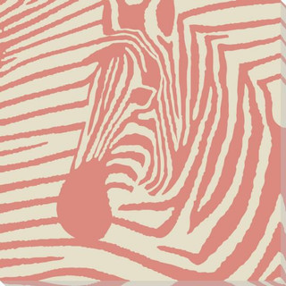 Pink Pop Zebra Wrapped Canvas Giclee Print Wall Art | Wildlife Themed ...