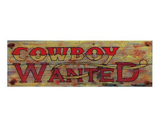 Customizable Cowboy Wanted Vintage Style Wooden Sign - Personalized ...