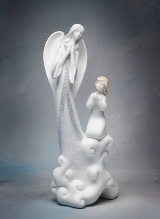 Praying Angel Porcelain Figurine Sculpture - Appletree Design