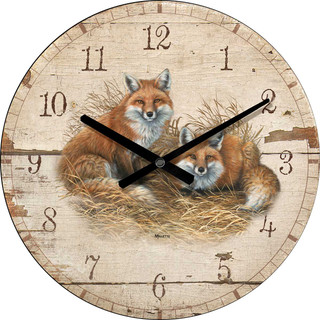 Choice Wildlife Metal Wall Clock, 66 Designs - Rustic Wall Decor