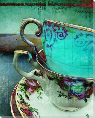 Mad Hatter's Tea Party 1 Wrapped Canvas Giclee Print Wall Art | Kitchen ...