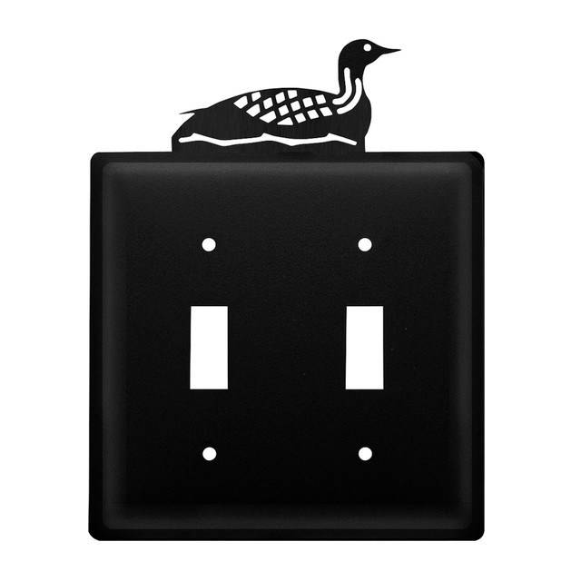 Deer Double Toggle Metal Switch Plate Cover - Wall Plate - Light Switch ...